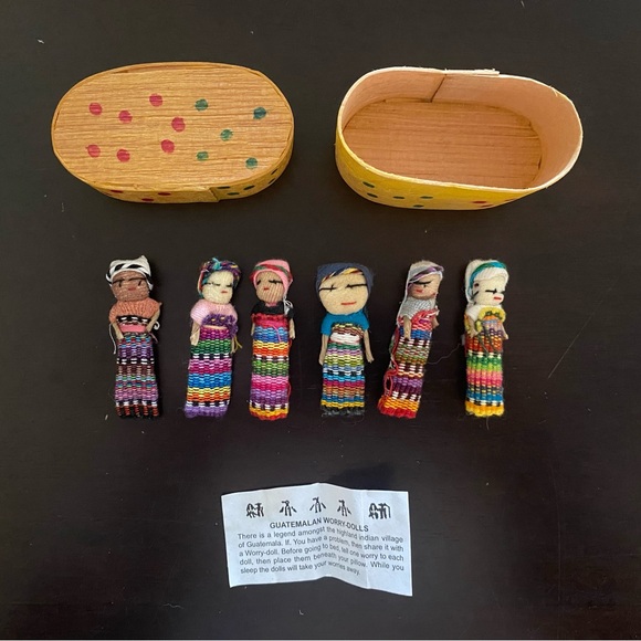 Art | Colorful Guatemalan Worry Doll Set Free With Any Purchase | Poshmark